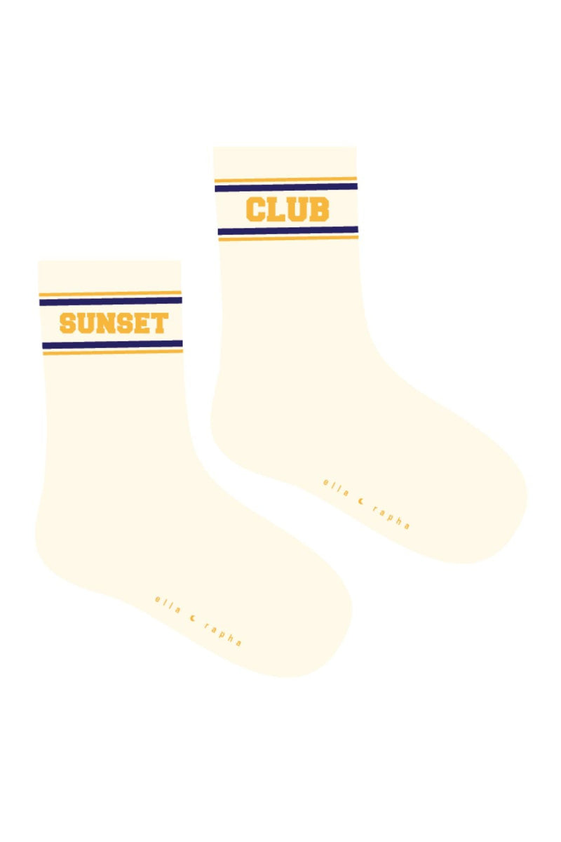 SUNSET CLUB socks - butter yellow | ella and rapha – antwerp – ella and rapha - antwerp