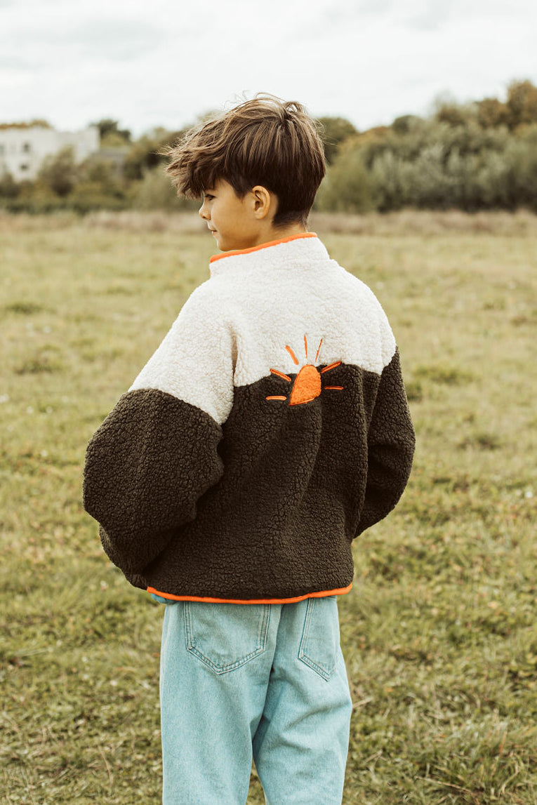 little teddy SUN JACKET - orange | ella and rapha - antwerp