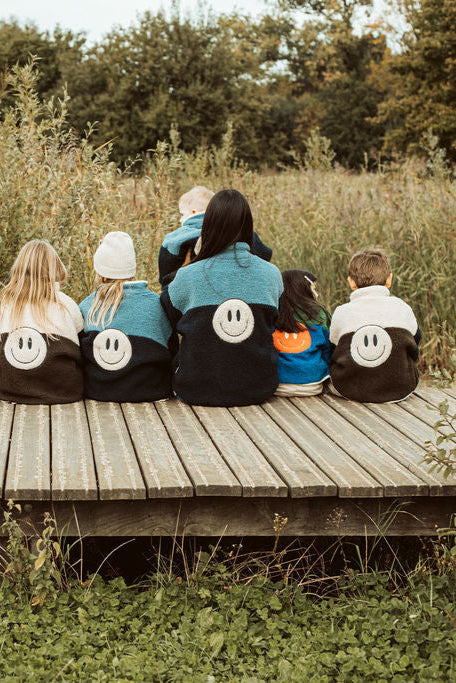 women teddy SMILEY JACKET - bright blue | ella and rapha – antwerp – ella and rapha - antwerp