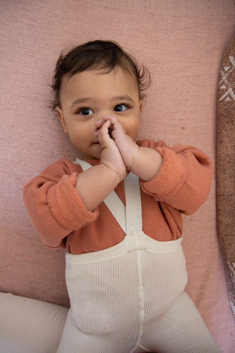 elle and rapha - twinning sweaters - brick dust MINI (loose fit) – ella ...