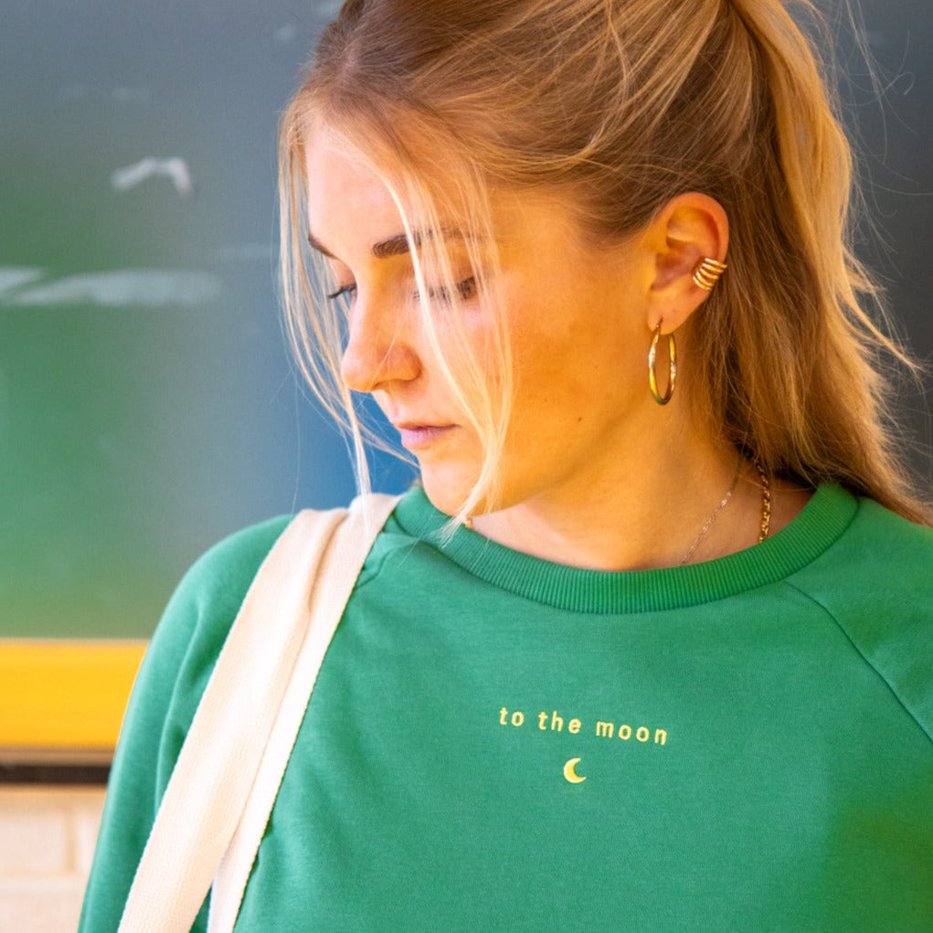 elle and rapha - jade green TO THE MOON (classic fit) – ella and rapha ...