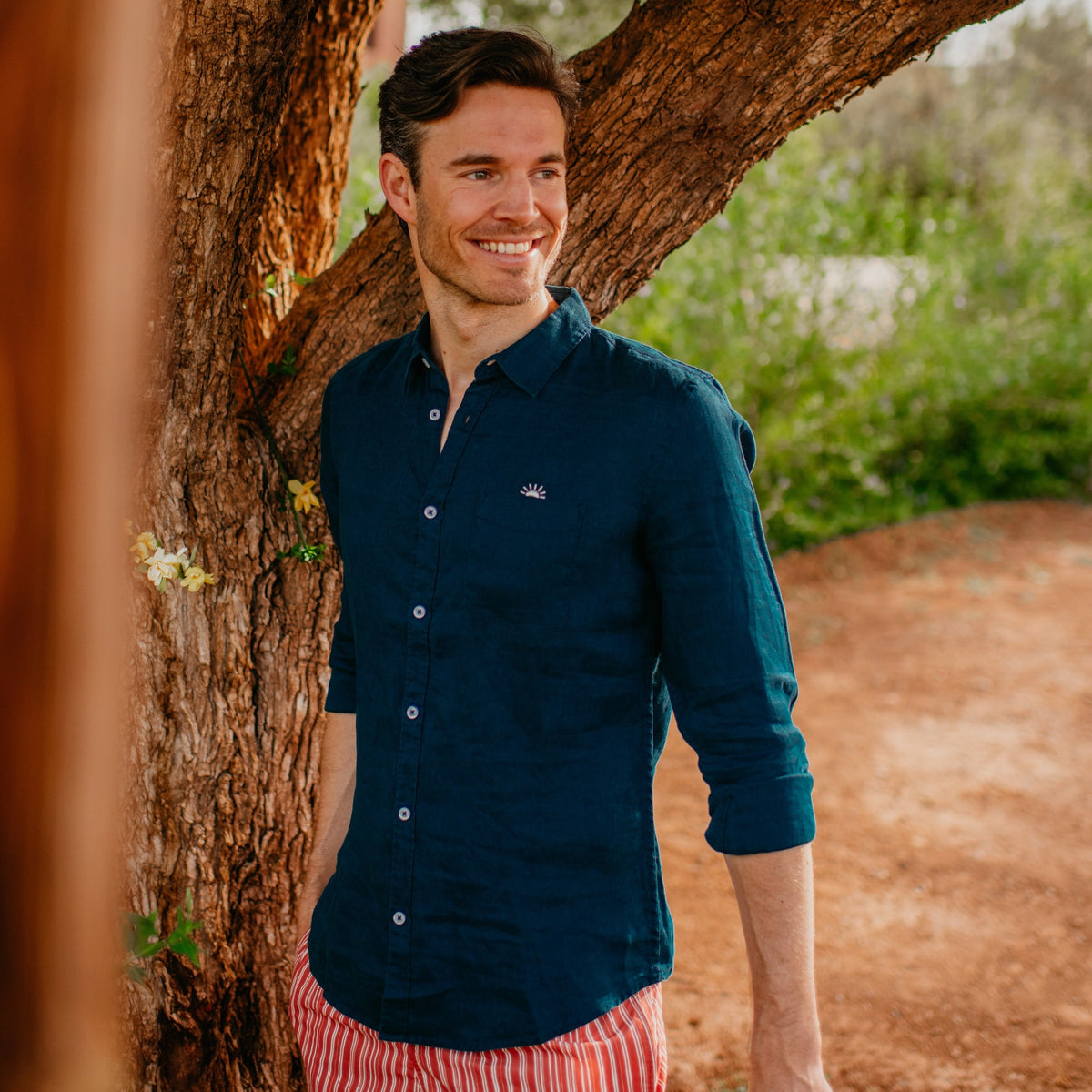 elle and rapha - night blue sunrise SHIRT – ella and rapha - antwerp