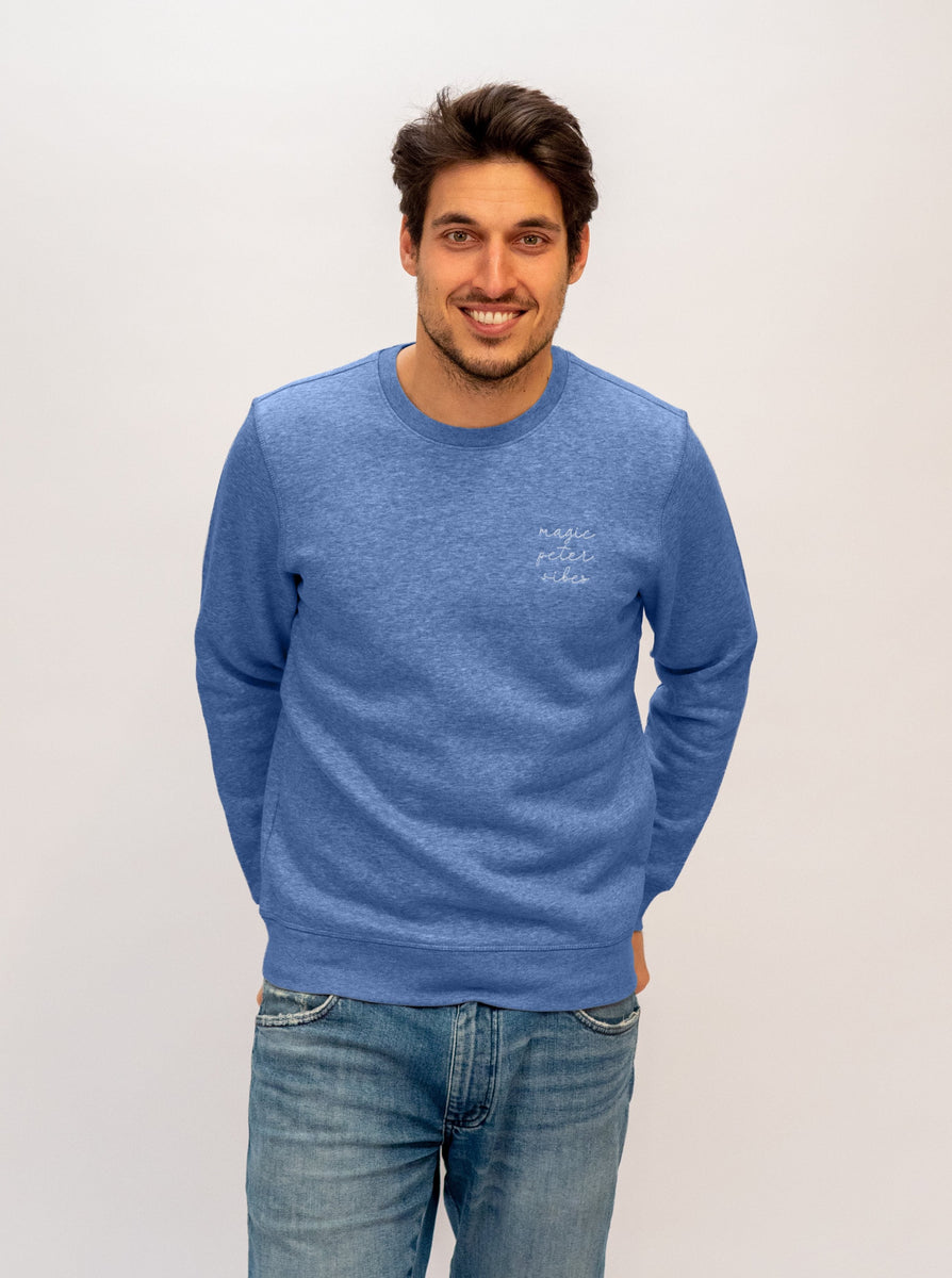 elle and rapha - twinning sweaters - azur PETER – ella and rapha - antwerp