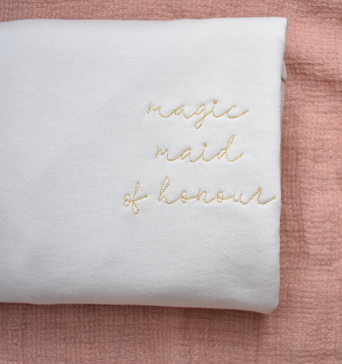 elle and rapha - twinning sweaters - ivory MAID OF HONOUR – ella and ...