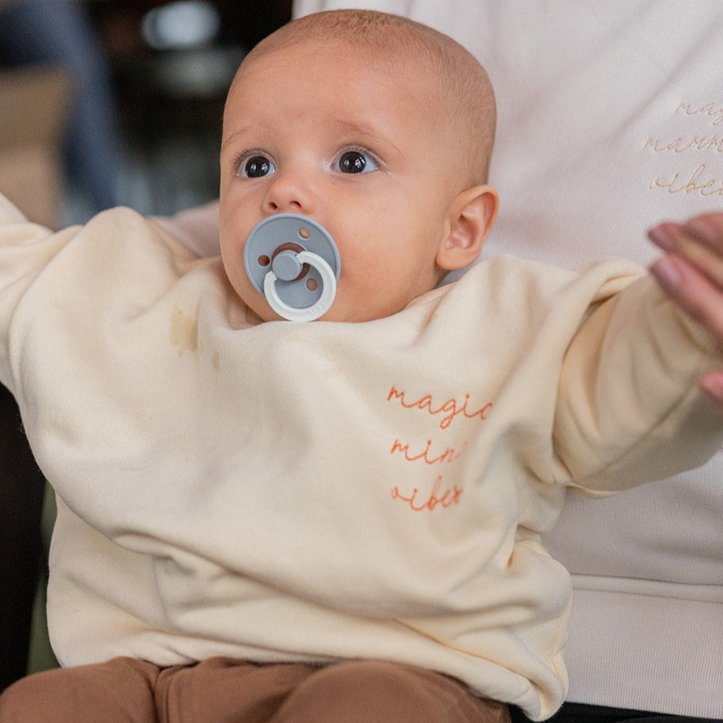 elle and rapha - twinning sweaters - creamy seashell MINI – ella and ...