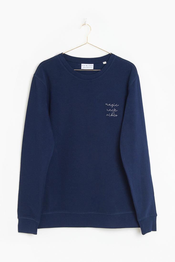elle and rapha - twinning sweaters - midnight blue UNCLE – ella and ...